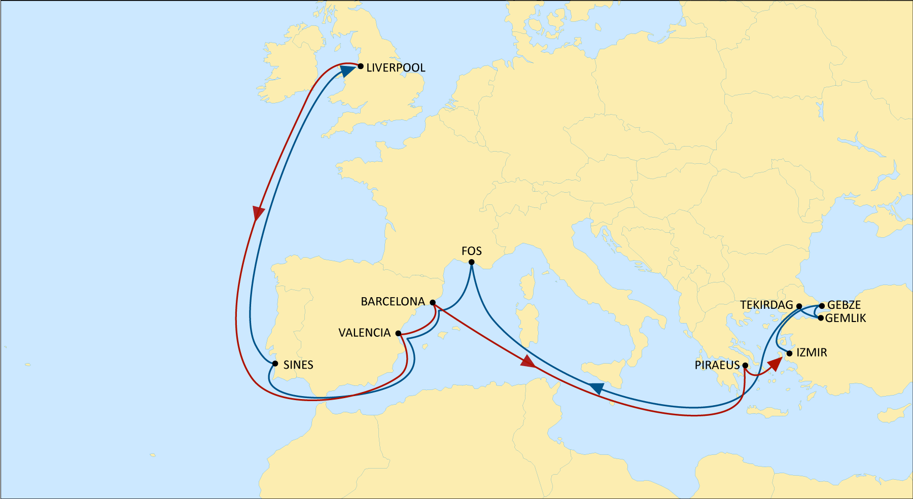 Hat ve Servis Listesi | Asyaport